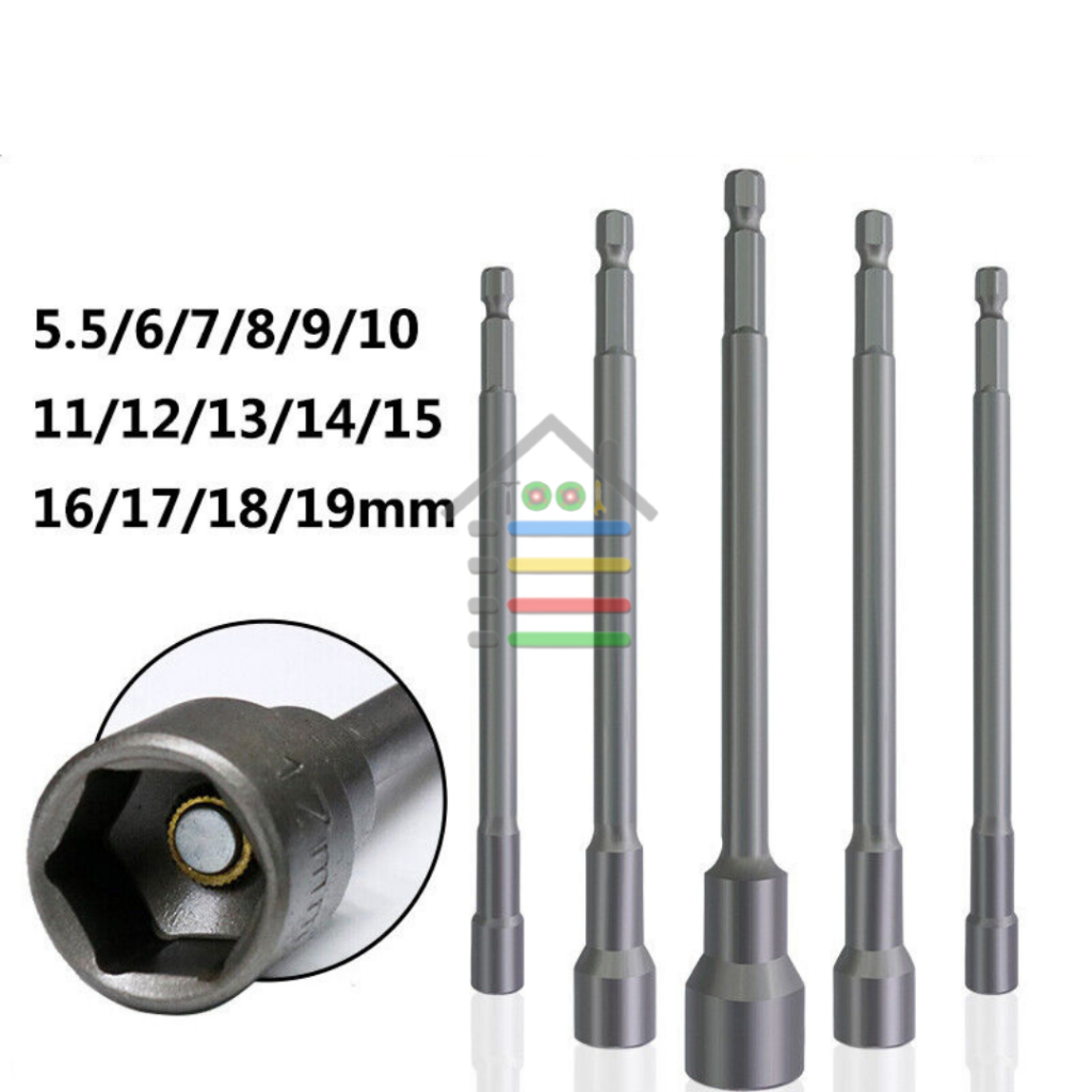 Jual KUNCI SOCKET ROOFING MAGNETIC PANJANG 100 MM ADAPTOR KUNCI HEX ...