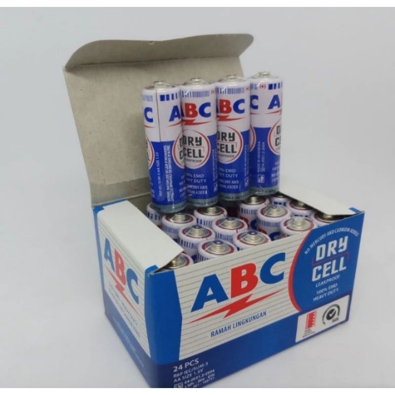 Jual BATERAI ABC BIRU AA R6 /battery A2/ ABC (satuan/sebiji) | Shopee ...