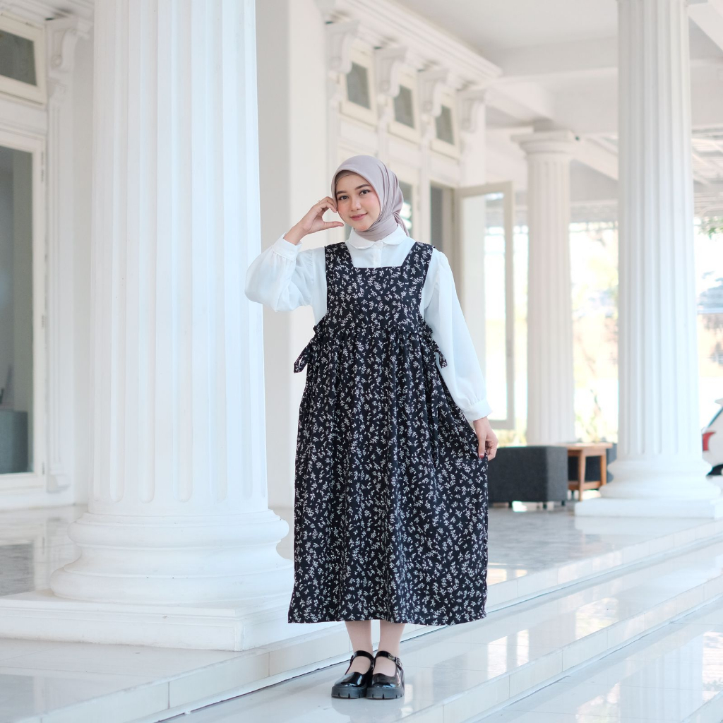 Jual HIMARI MIDI DRESS | DRESS MIDI KOREA | OVERALL KOREAN STYLE ...