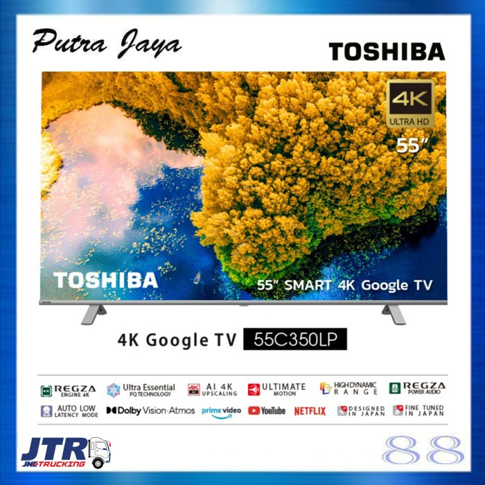 Jual TOSHIBA 55C350LP 4K UHD HDR Smart Google TV 55 Inch 55C350 ...