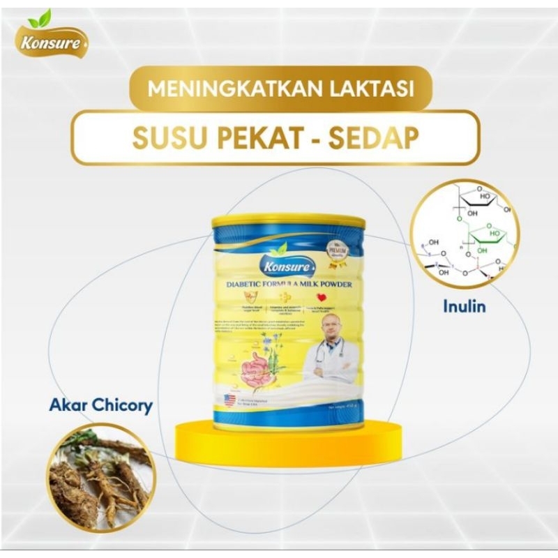 Jual KONSURE SUSU MILK POWDER OBAT DIABETES DAN KENCING MANIS DETOK ...
