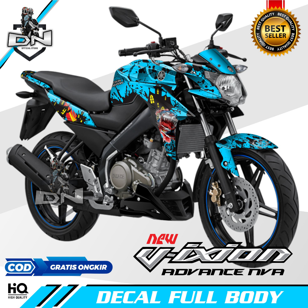 Jual Promo Sticker Decal Fullbody Variasi Lis Motor Vixion Advance Nva ...