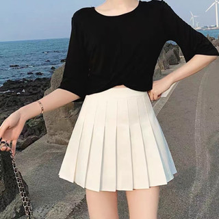 Jual Rok Pendek Mini Korean Women /Rok celana Mini Skirt Pleated Plain ...