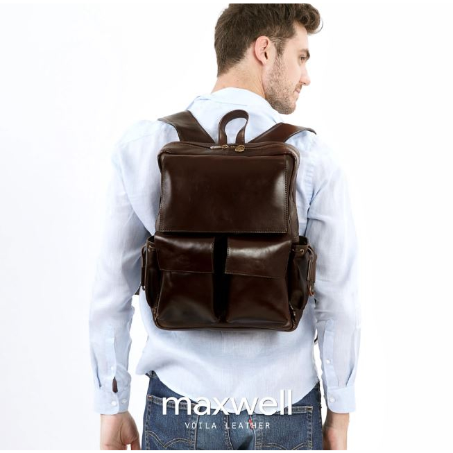 Jual VOILA LEATHER Tas Ransel Pria Kulit Asli Genuine Leather Backpack ...