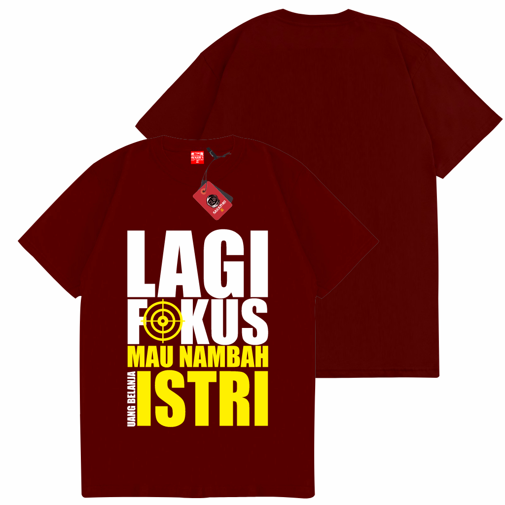 Jual GILAN Kaos T Shirt Viral Kata Unik LAGI FOKUS ( NAMBAH UANG JAJAN ... Jual GILAN Kaos T Shirt Viral Kata Unik LAGI FOKUS ( NAMBAH UANG JAJAN ...