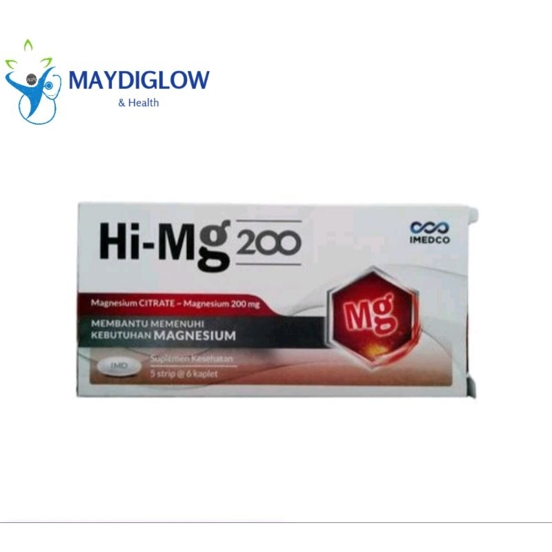 Jual Hi-Mg 200 Box isi 30 Tablet Membantu Memenuhi Kebutuhan Magnesium ...