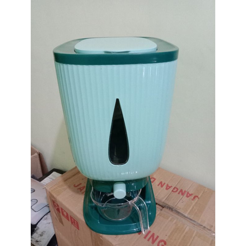 Jual Dispenser Beras Otomatis 10kg / Tempat Penyimpanan Beras 10kg ...