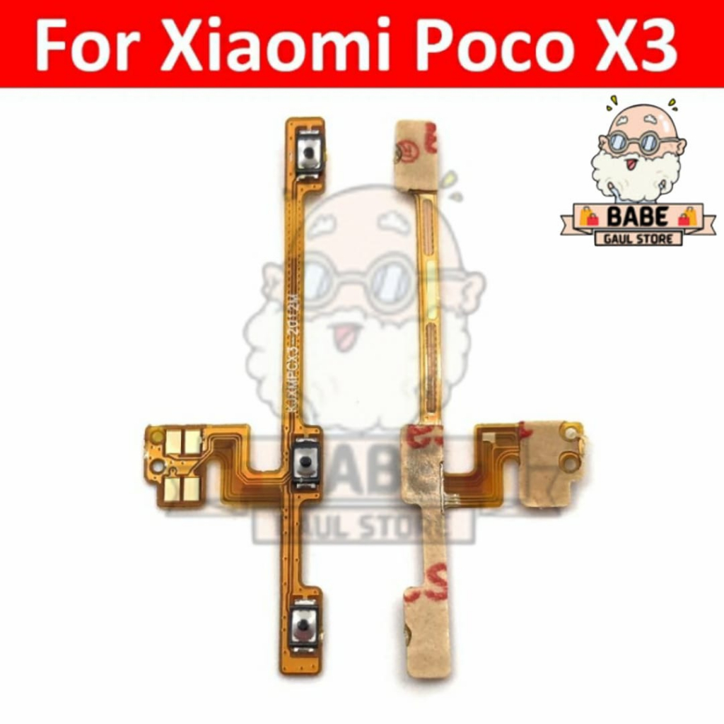Jual FLEXIBLE ON OFF POCO X3 / X3 NFC / X3 PRO FLEX TOMBOL VOLUME BUTTON SWITCH POWER ORIGINAL ...
