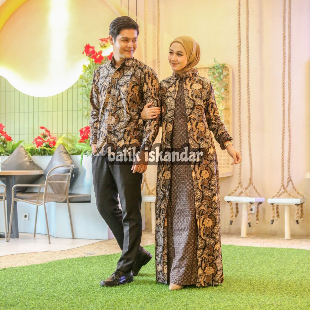 Jual Batik couple keluarga sarimbit batik modern terbaru motif raja ...