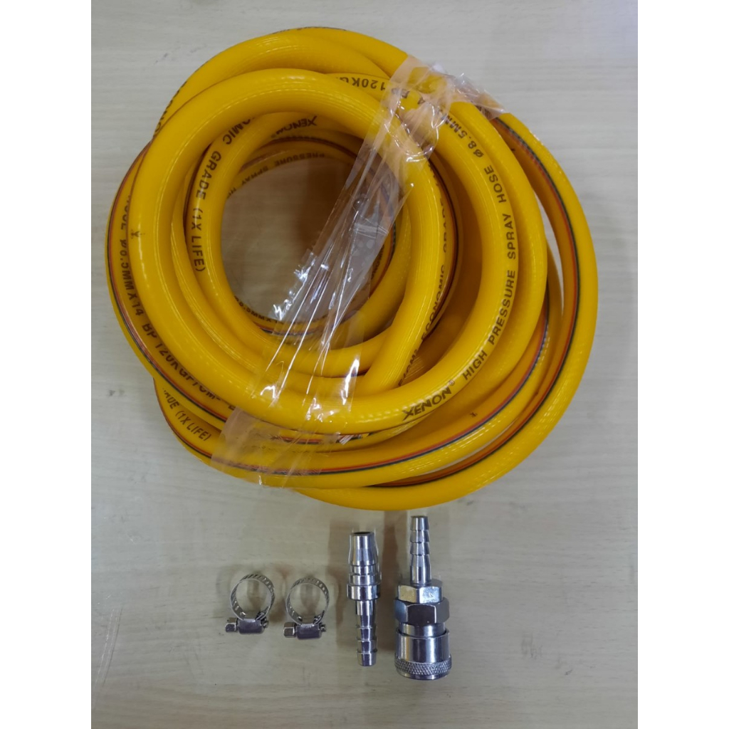 Jual Paket Selang Angin Kompresor PER 10 Meter XENON + Klem Selang ...