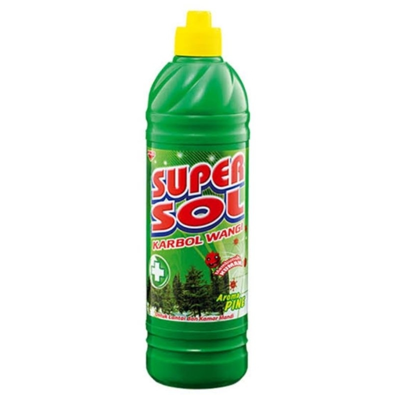 Jual SUPER SOL karbol botol wangi pine 750ml | Shopee Indonesia