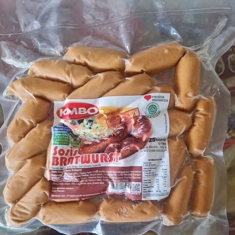 Jual Kimbo Sosis Sapi dan Ayam Bratwurst Coctail 450gram isi 25 ...