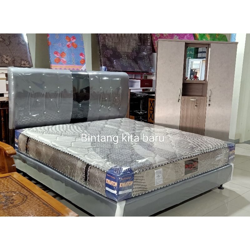 Jual springbed double kwantop 180x200 cm/springbed murah pontianak ...