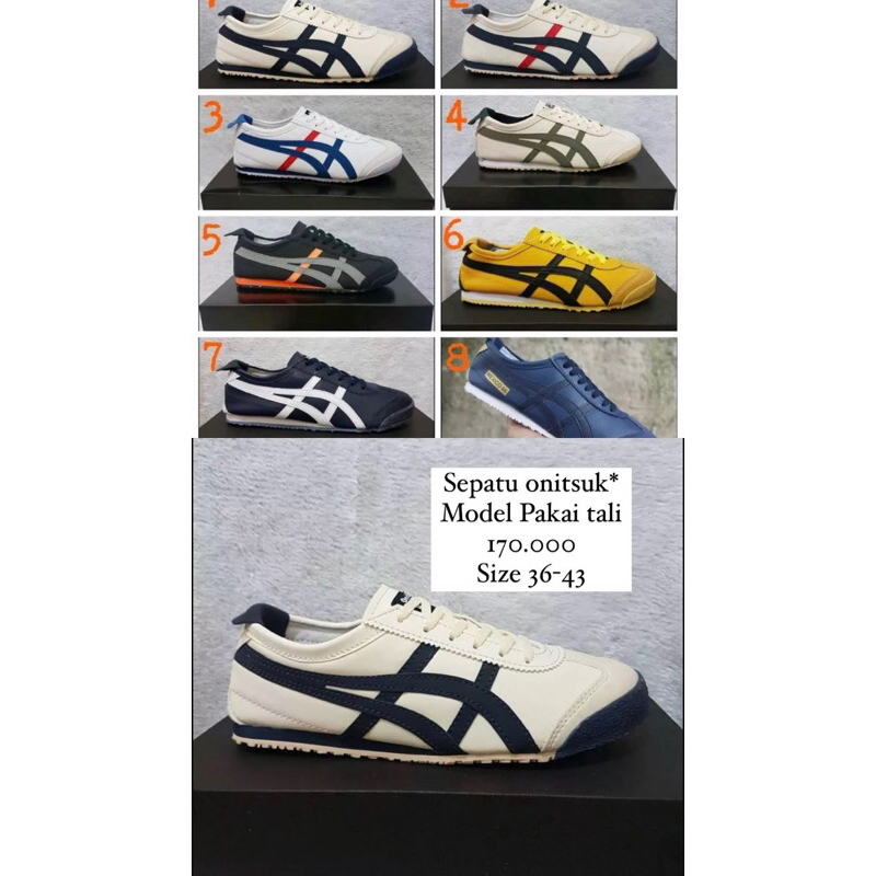 Jual ONITSUKA WANITA DAN PRIA PAKAI TALI | Shopee Indonesia