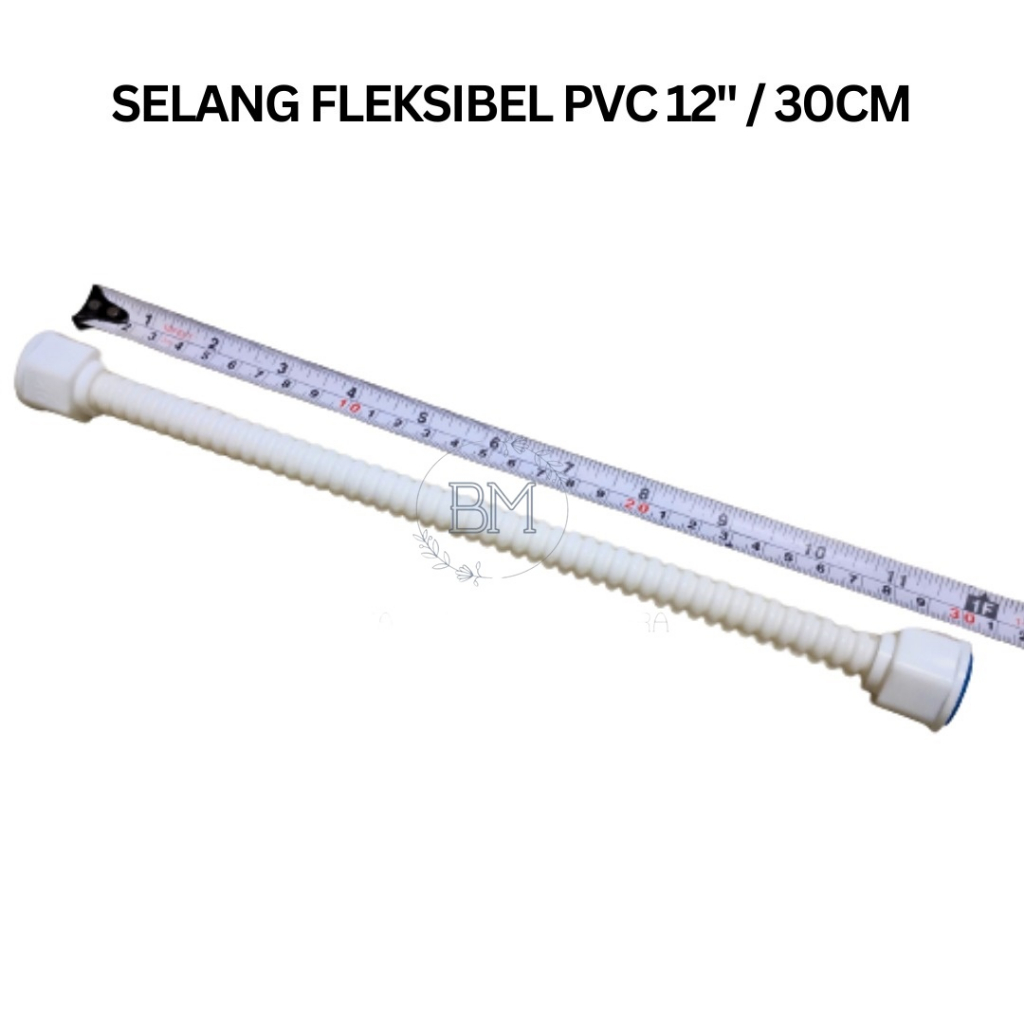 Jual Selang Fleksibel Pvc Wastafel Closet Cold Water Flexible 30 Cm 12 ...
