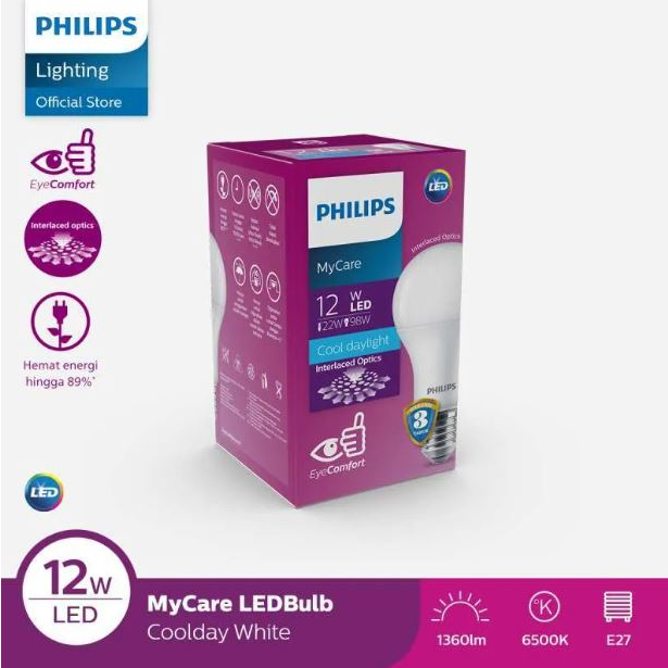 Jual Lampu Philips LED 12w 12 watt Mycare bulb | Shopee Indonesia