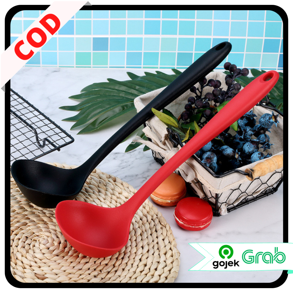 Jual KAISSO - CENTONG KUAH SILIKON SUTIL SENDOK CENTONG SAYUR SILICONE ...
