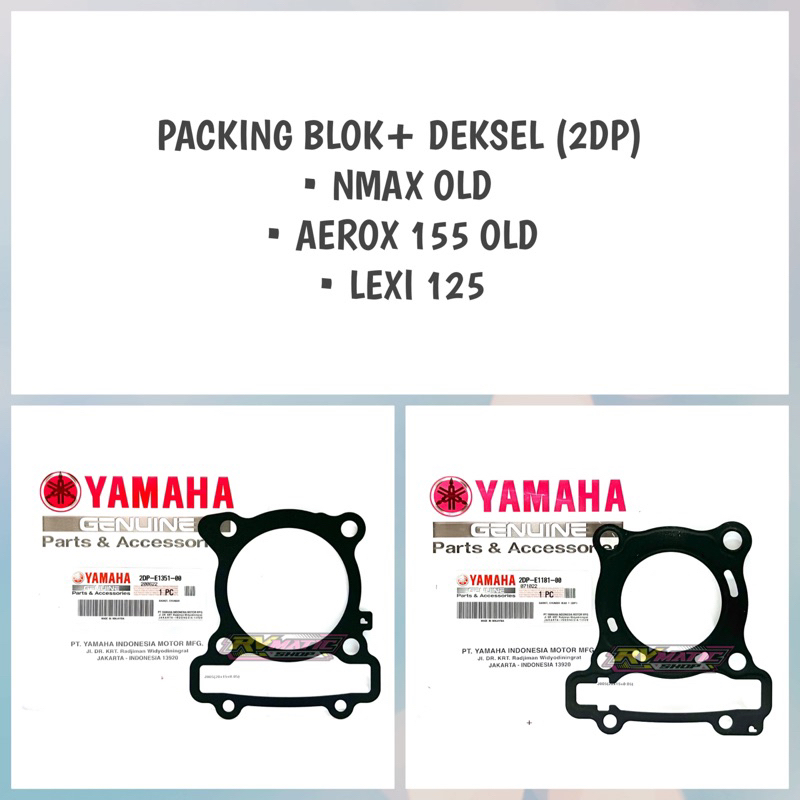 Jual PACKING BLOK + DEKSEL NMAX OLD AEROX 155 OLD LEXI 125 ORIGINAL ...