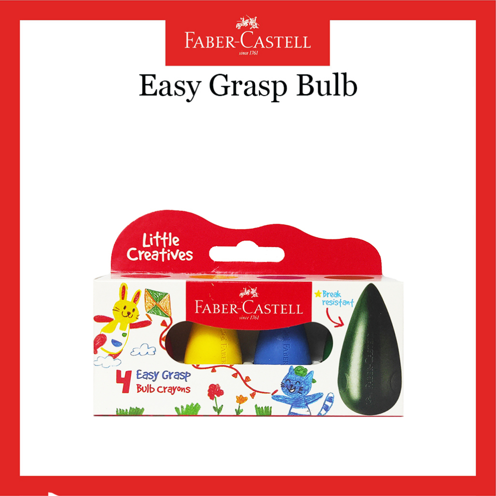 Jual Little Creatives / Crayon Faber Castell / Easy Grasp Bulb Crayons ...