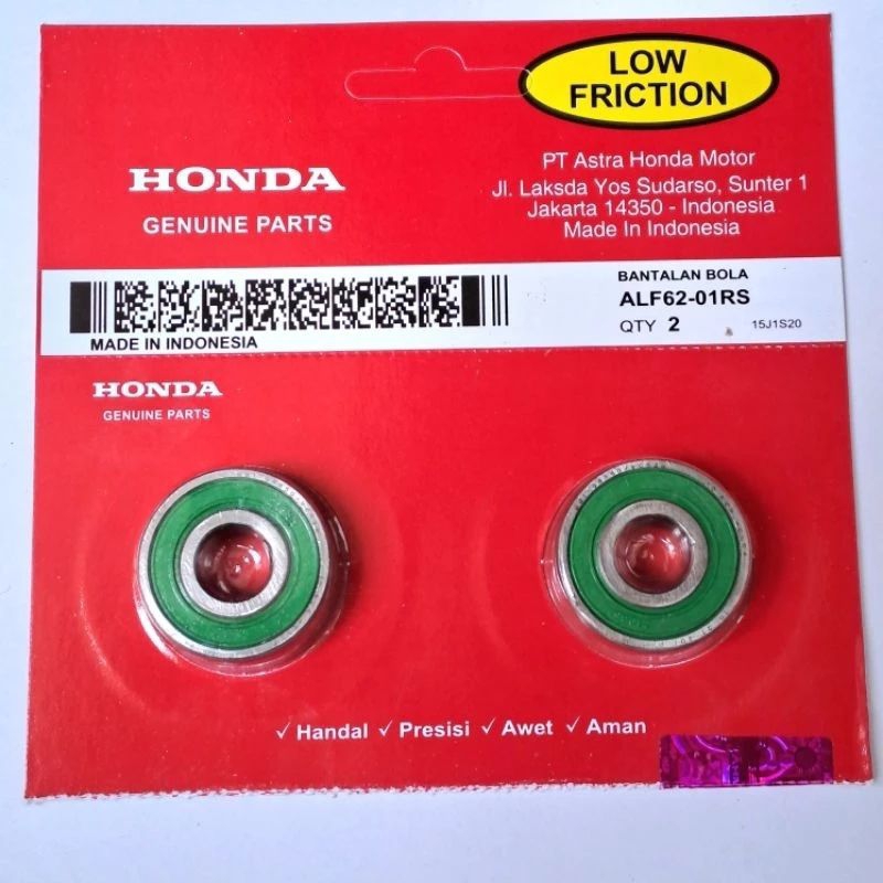 Jual Bearing Roda depan 6201RS (2-pcs) Kharisma X D supra x 125 D revo ...