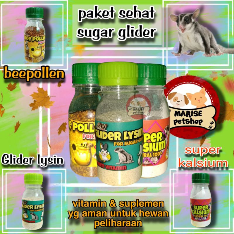 Jual Paket vitamin sugar glider kumplit untuk kesehatan dan daya tahan ...