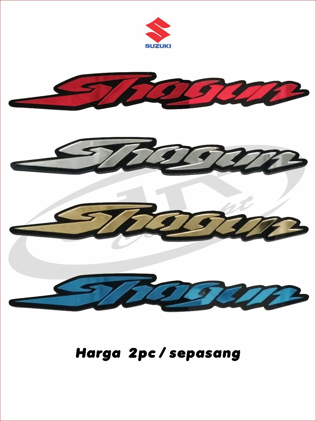 Jual Emblem Suzuki Shogun Timbul Logo Motor 3D Akrilik Variasi bukan ...