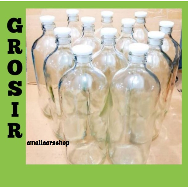 Jual Botol Kaca Botol Beling Botol Jamu 1 Liter | Shopee Indonesia