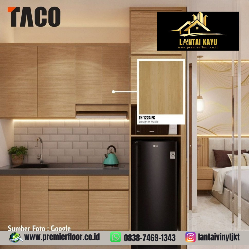 Jual HPL Taco Woodgrain TH 1224 fc - Designer Maple | Shopee Indonesia