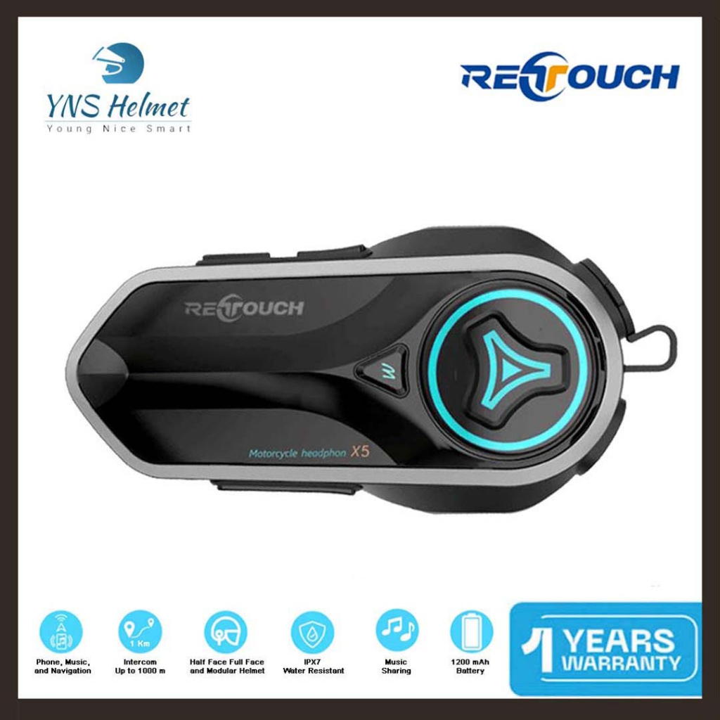 Jual Intercom Retouch NEW X5 Bluetooth Helm | Shopee Indonesia