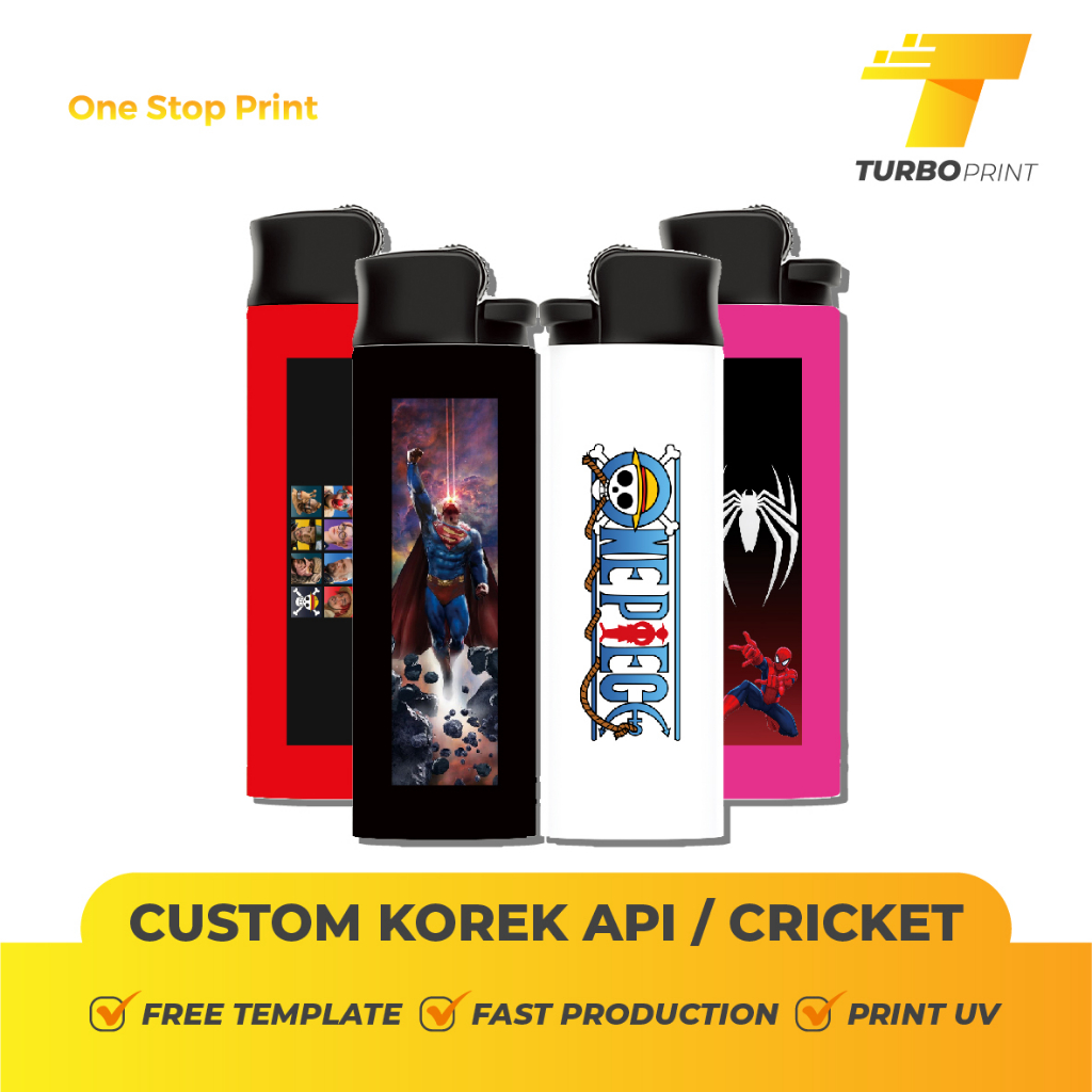 Jual Korek Api Gas Custom Cetak/ Print UV / Souvenir Murah Berkualitas ...