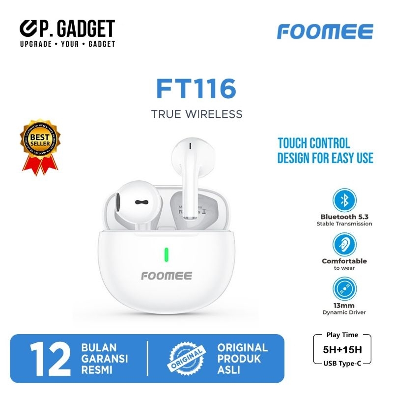 Jual FOOMEE TWS FT116 (NEW) FOOMEE PONTIANAK | Shopee Indonesia