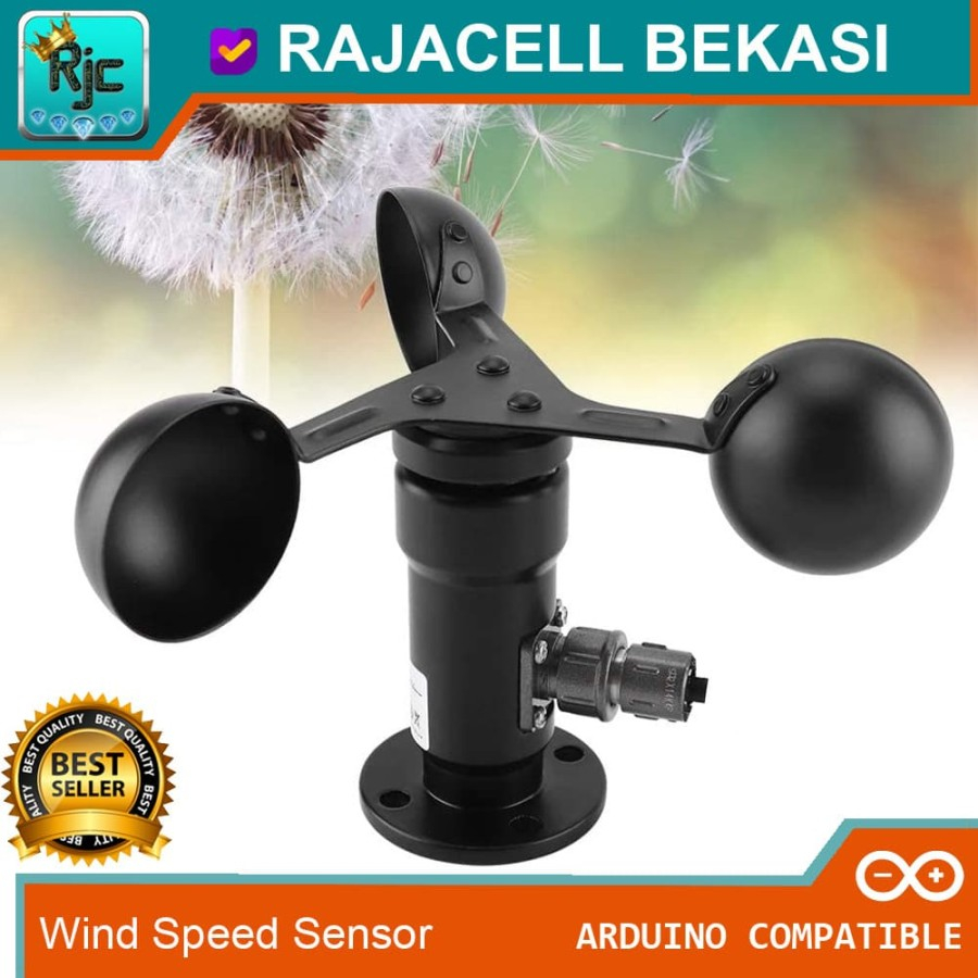 Jual Anemometer Wind Speed Sensor Ukur Kecepatan Angin Arduino Raspberry Pi | Shopee Indonesia