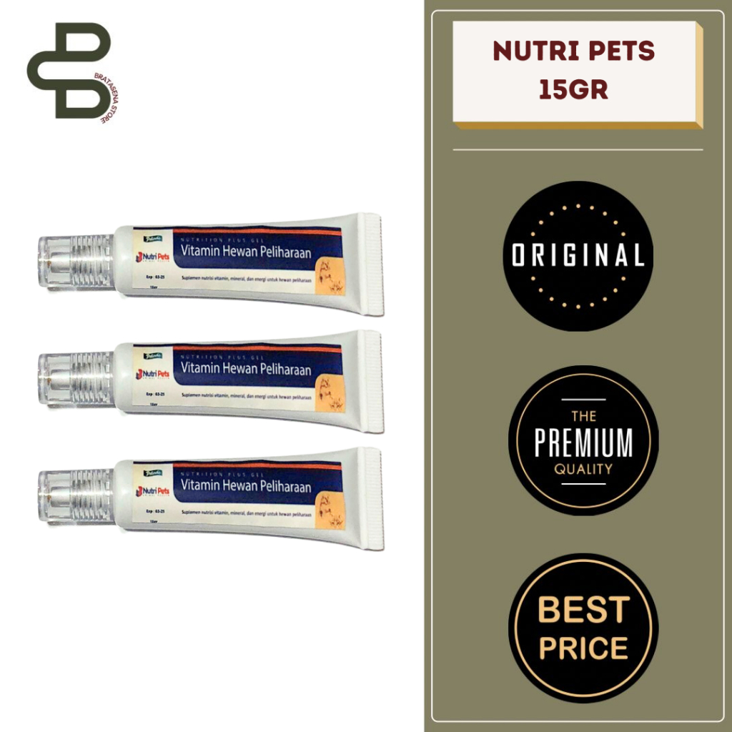 Jual NUTRI PETS NUTRITION PLUS GEL 15GR // VITAMIN KUCING ANJING NO ...