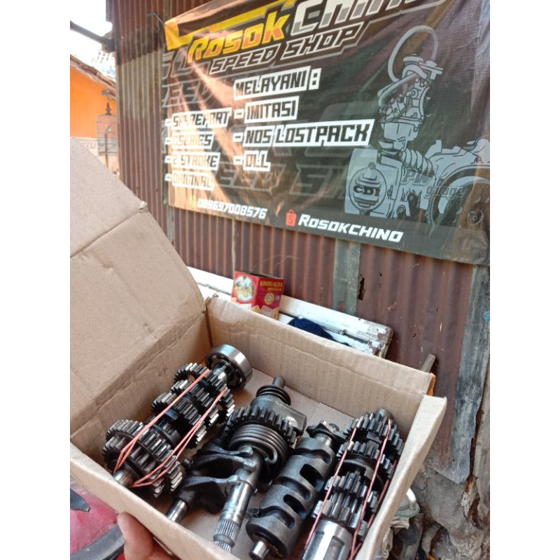 Jual transmisi rasio Megapro Original copotan set | Shopee Indonesia