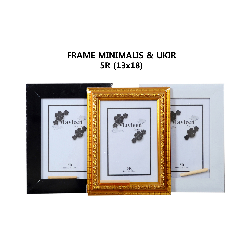 Jual Bingkai / Frame Foto Minimalis Dan Ukir Ukuran 5 R ( 13 cm X 18 cm ...