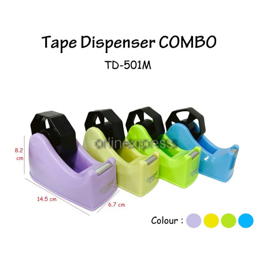 Jual Tape Cutter / Tape Dispenser Isolasi / Dispenser Solatip TD-501M COMBO | Shopee Indonesia