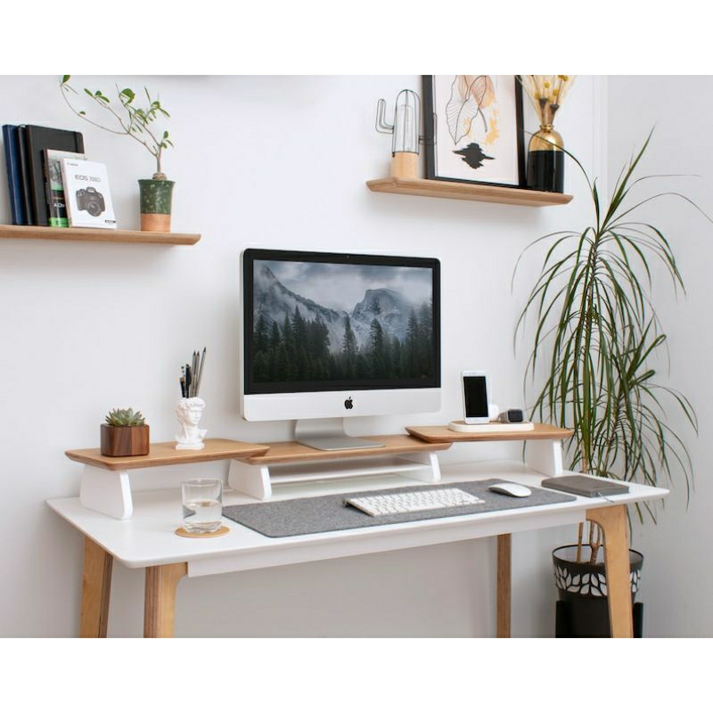 Jual Meja Monitor Aesthetic, Stand monitor Elegan, Stand Monitor Imac ...