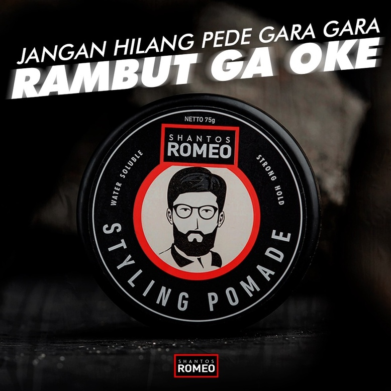 Jual Shantos ROMEO Styling Pomade 75gr I Minyak Rambut I Water Based ...