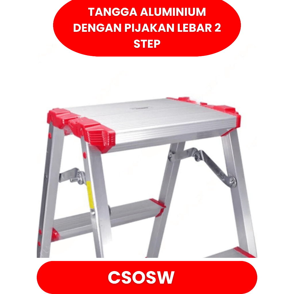 Jual Tangga Aluminium Dengan Pijakan Lebar 2 Step Wide 2 Step Ladder W ...