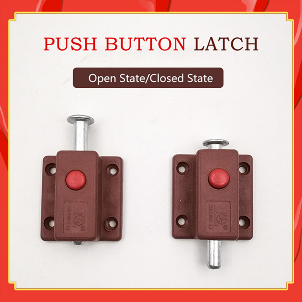 Jual Kunci kait Baut Pintu Otomatis Muatan Pegas Tombol Tekan Lemari ...