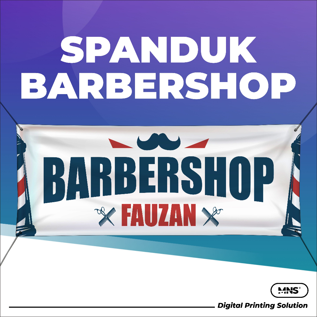 Jual Spanduk Banner BARBERSHOP Spanduk PANGKAS RAMBUT Spanduk HAIRCUT ...