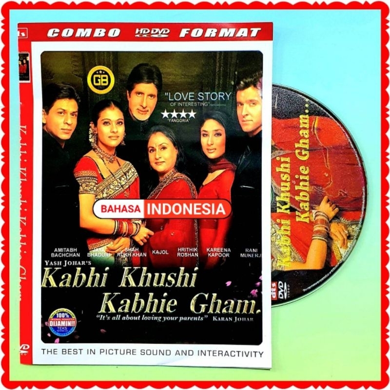 Jual KASET DVD INDIA SHAH RUKH KHAN KABHI KHUSHI KABHIE GHAM BAHASA ...