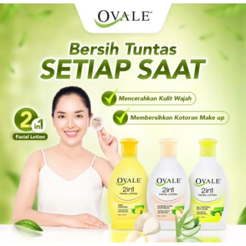 Jual Ovale 2 in 1 Facial Lotion Variant 200 mL. | Shopee Indonesia