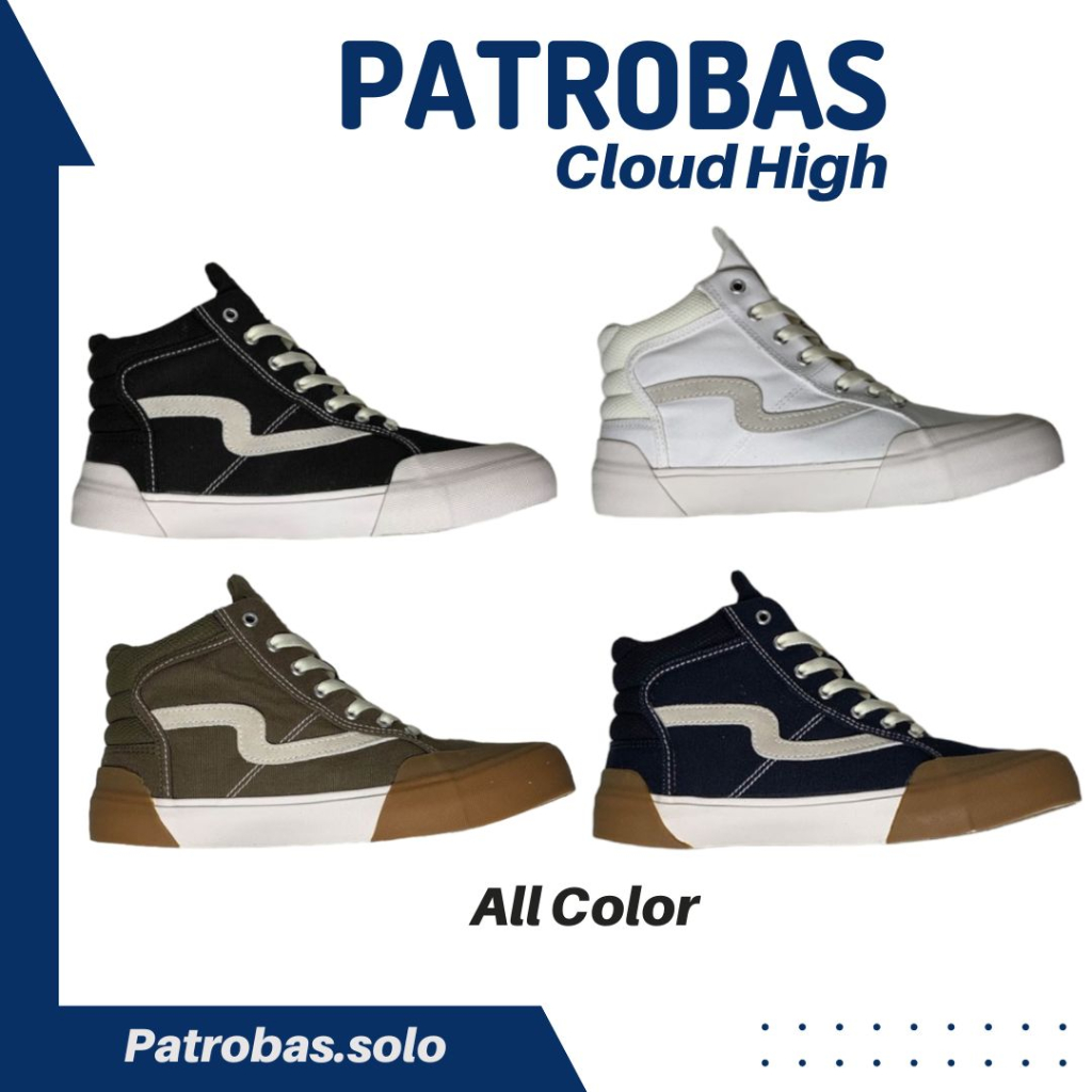 Jual PATROBAS Cloud High Black White Olive Navy Off White Original ...