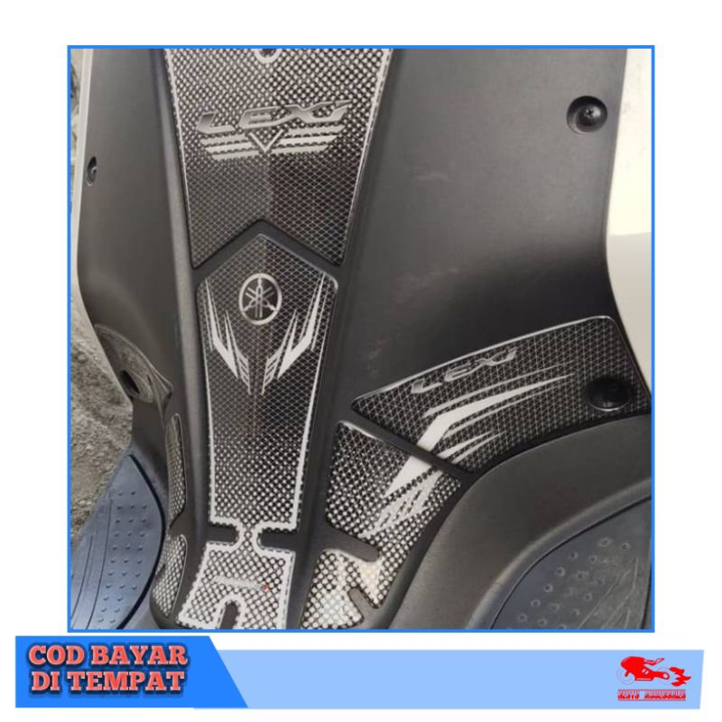 Jual Stiker Sticker Tankpad Protector pad Yamaha Lexi 125 Carbon Timbul ...