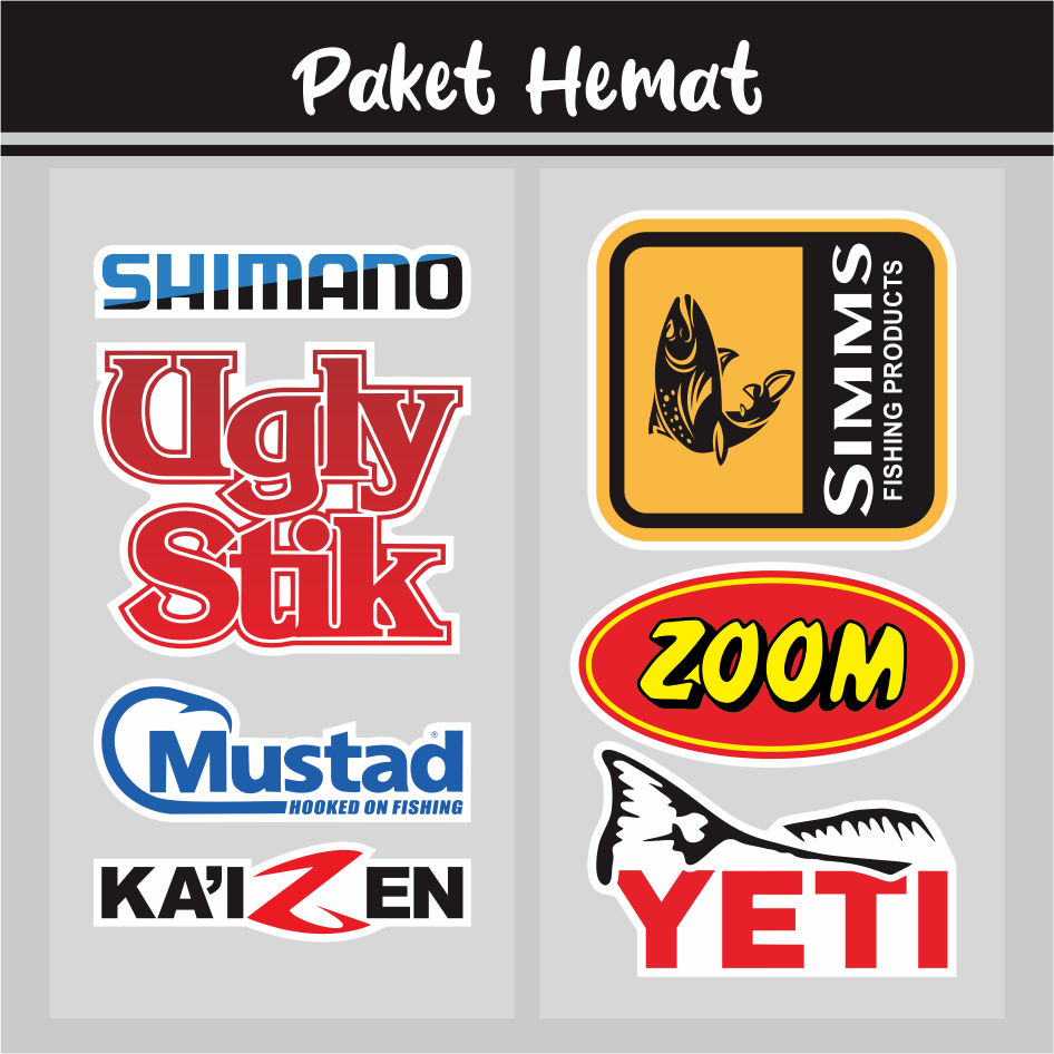 Jual Stiker Brand Pancing Cutting Sticker Tackle Box Lure Premium ...
