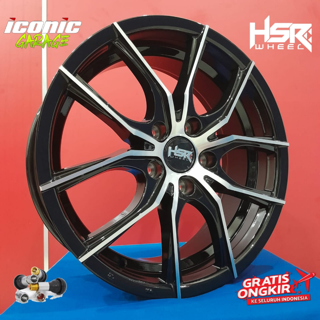 Jual velg mobil hsr ring17 single pcd untuk innova,hrv,brv,crv,rush ...