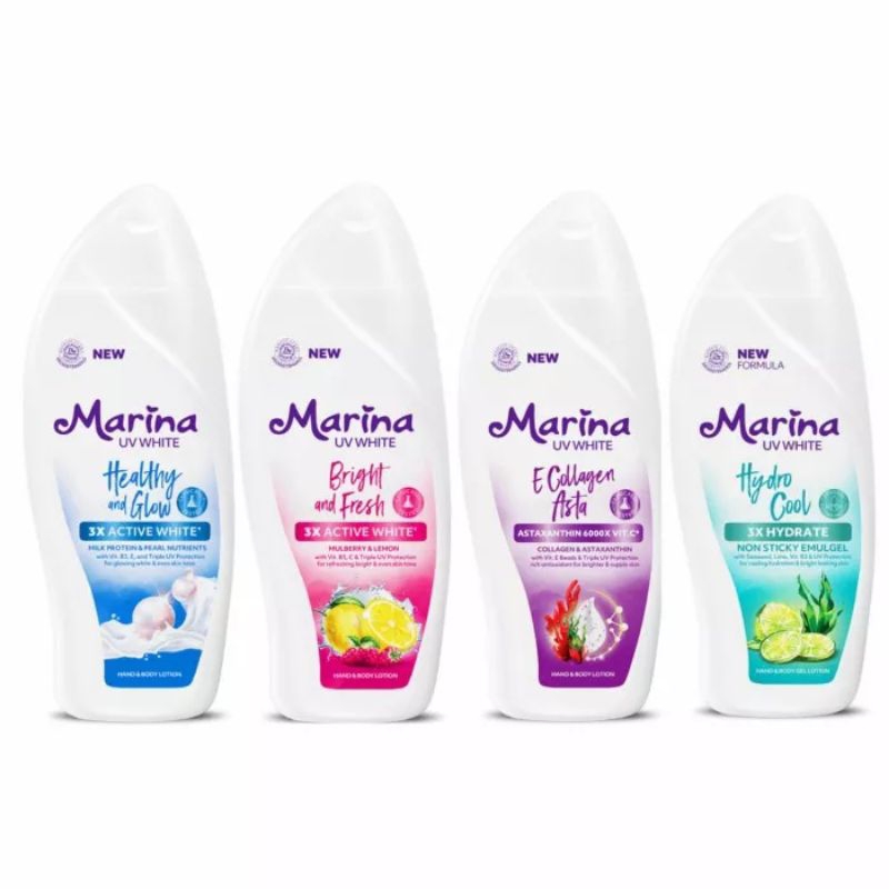 Jual Marina Hand Body Lotion UV White 185ml - Hand Body Marina Healthy ...