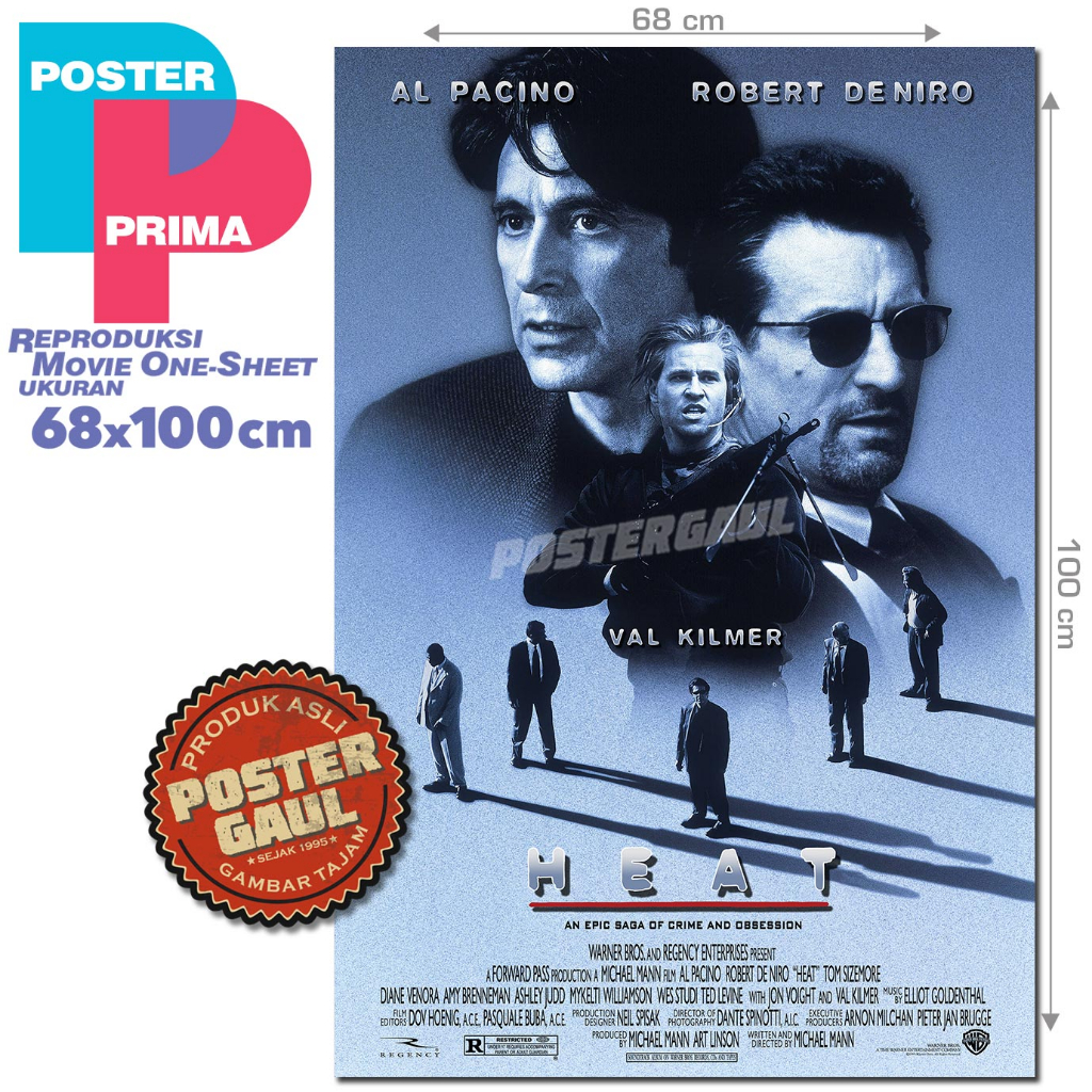 Jual Poster Prima Reproduksi Movie One-Sheet HEAT #TOS135 - ukuran 68 x ...