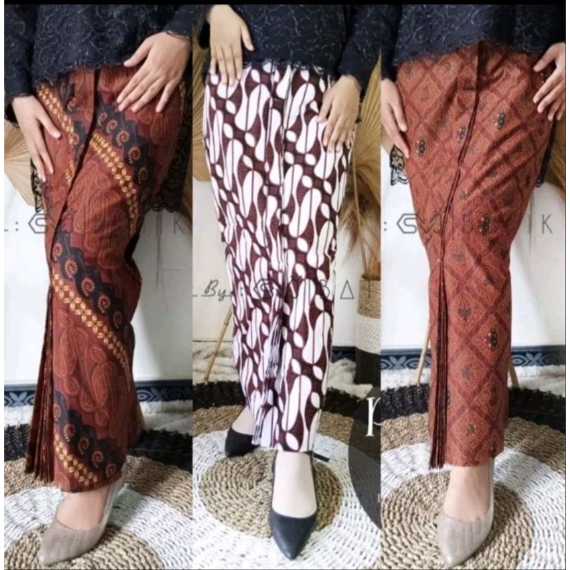 Jual ROK BATIK SPAN WIRU BAWAHAN KEBAYA MODERN ROK BATIK LILIT CANTIK | Shopee Indonesia